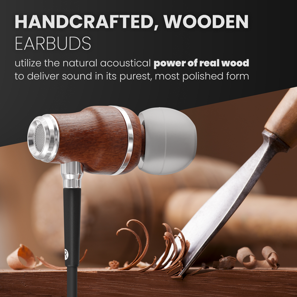 Symphonized Premium Wooden iPhone Earphones Wired (Apple MFI Certified
